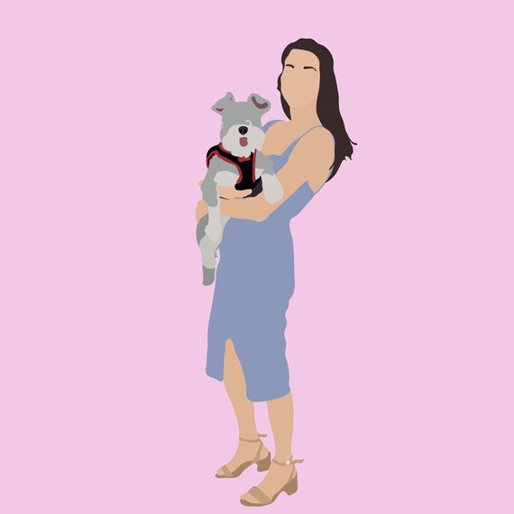 Custom Vector Portrait Custom Vector Art Printable Art - Etsy