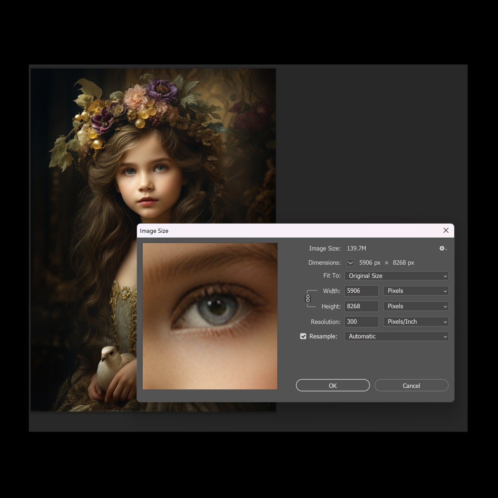 Fine Art Girl Face Insert and Tutorial, Add Face Photoshop Composite ...