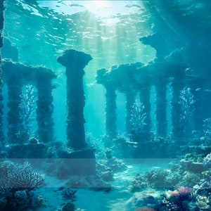 Mermaid Bundle: Underwater Scenes, Atlantas, Shipwreck Fantasy ...