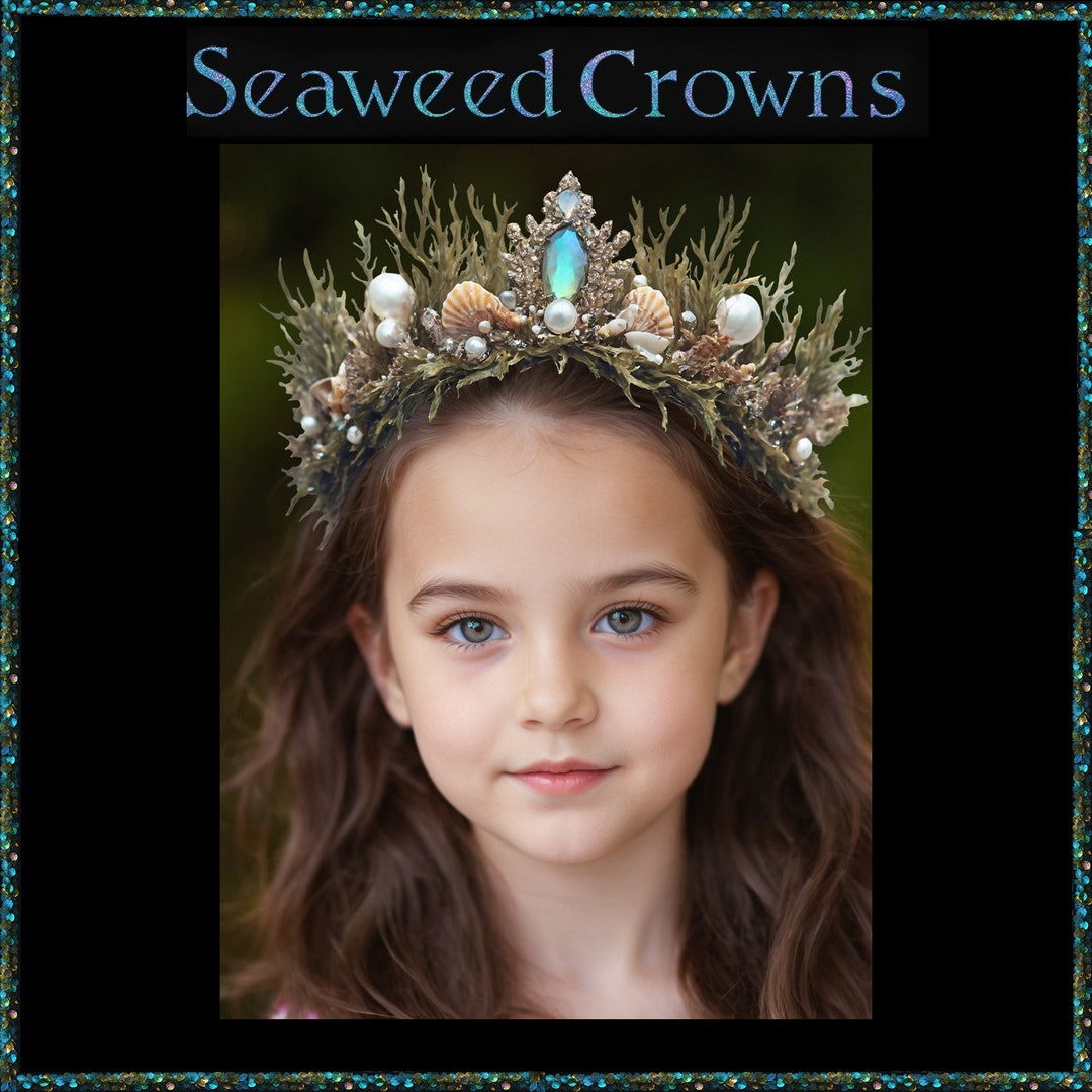 Mermaid Seaweed Crowns Mini Kit Overlays, Props for Mermaid Photography ...
