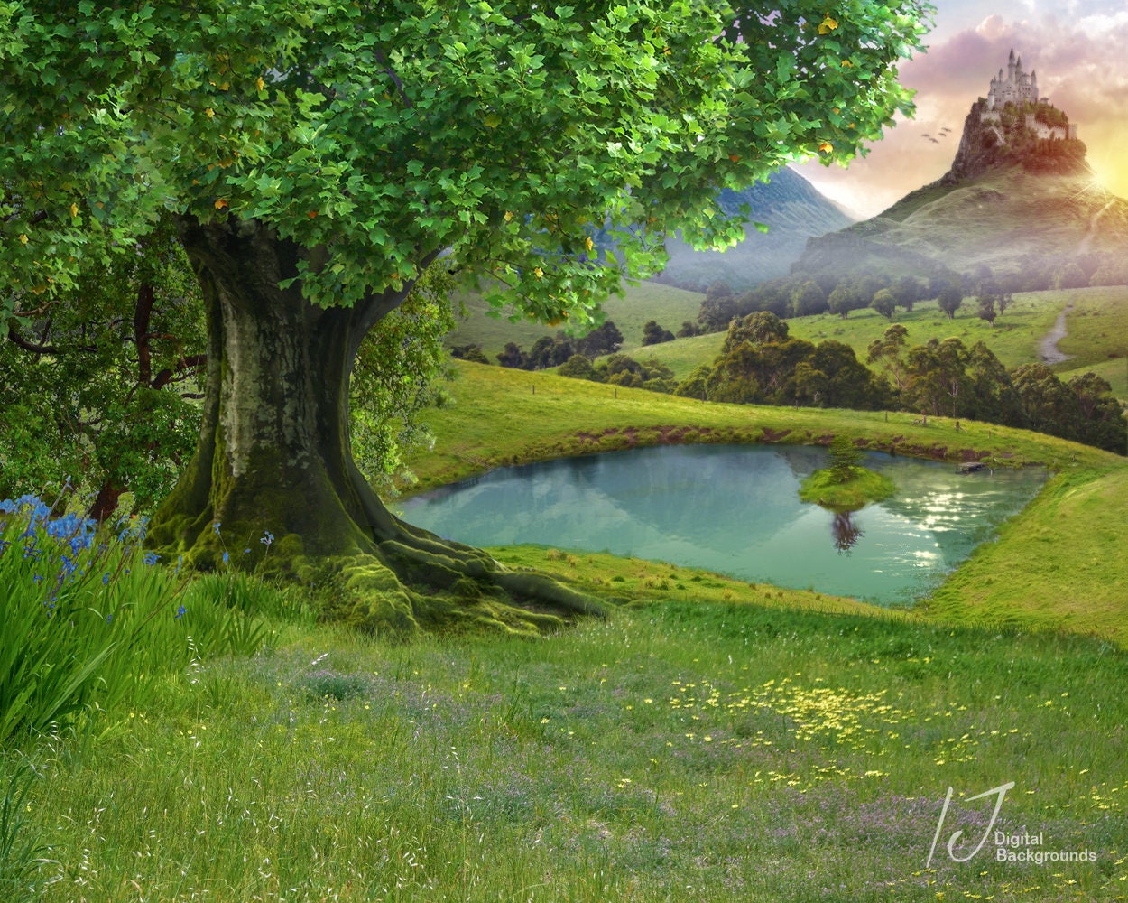 Digital Background, Fairy Tale, Backdrop ,teddybears Picnic, Fantasy ...