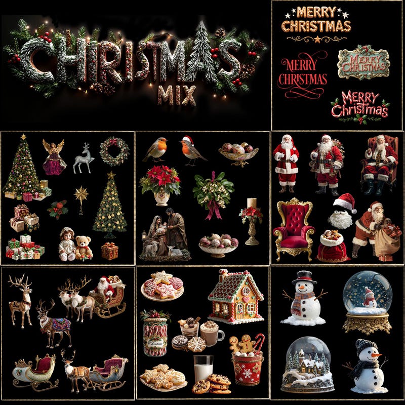 Christmas Overlay - Etsy
