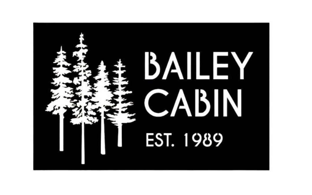 Metal Outdoor Sign Custom Tree Sign Camper Decor Personalized Home ...