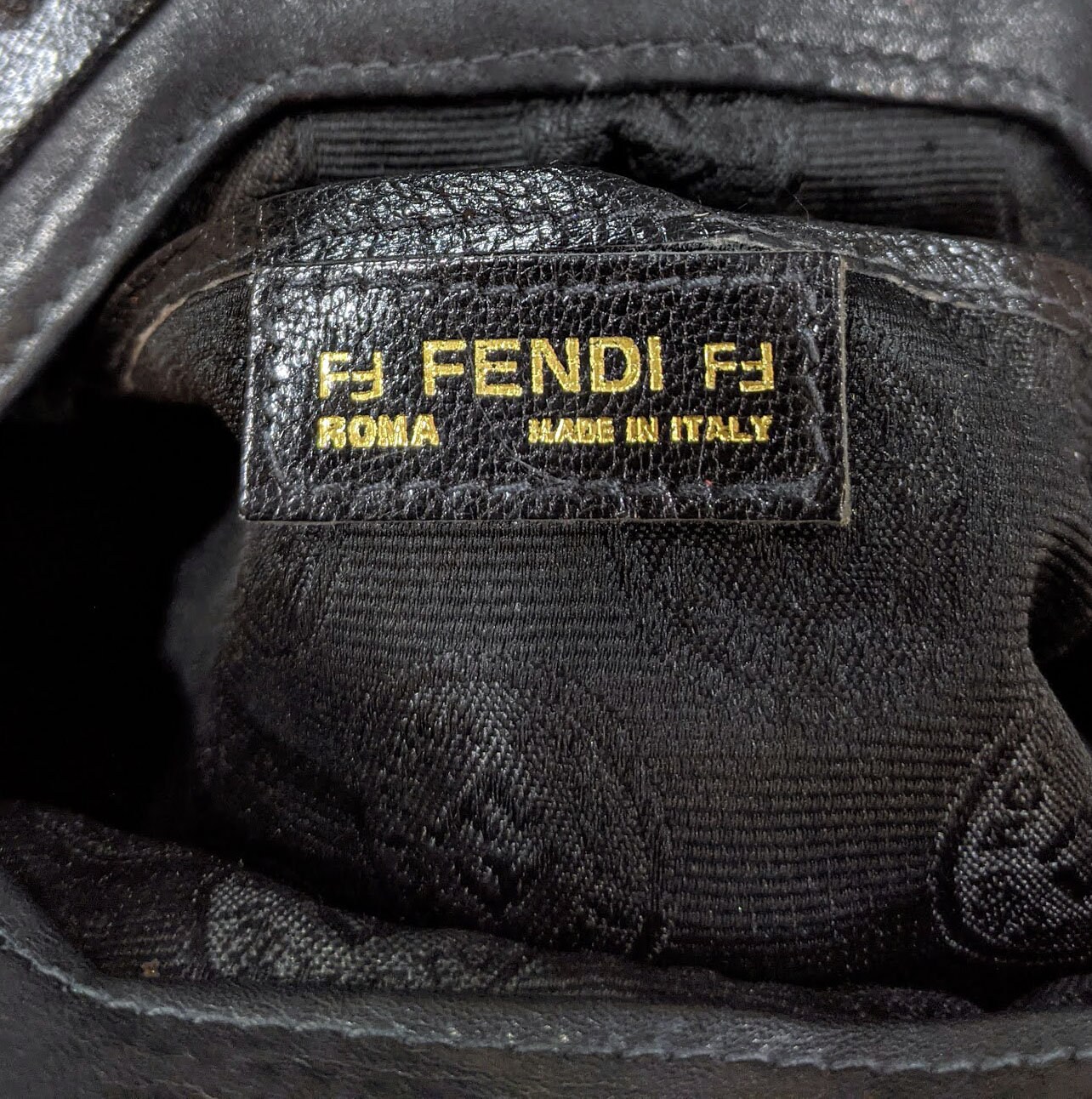 NEW Fendi Black Woven Leather Crossbody Bag Vintage - Etsy