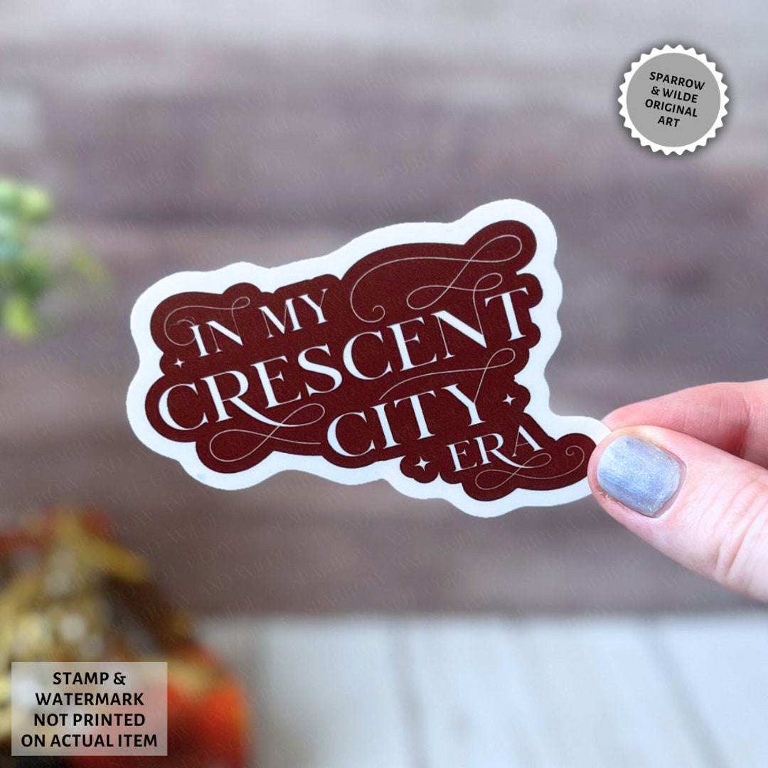 Crescent City Stickers Sarah J Maas Crescent City Merch Reading ...