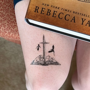 Fourth Wing Temporary Tattoos Basgiath Iron Flame Fourth Wing Merch ...
