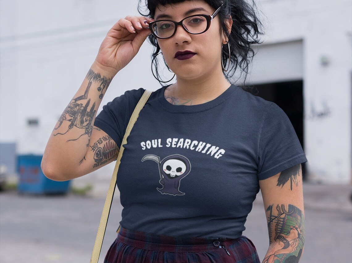 Grim Reaper Shirt Grim Reaper Costume Emo Shirt Grim Reaper Elder Emo ...