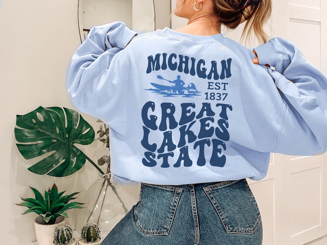 Michigan Sweatshirt Michigan Crewneck Midwest Sweatshirt Michigan Shirt ...
