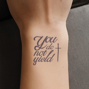 You Do Not Yield | Throne of Glass Semi-permanent Tattoo - Etsy
