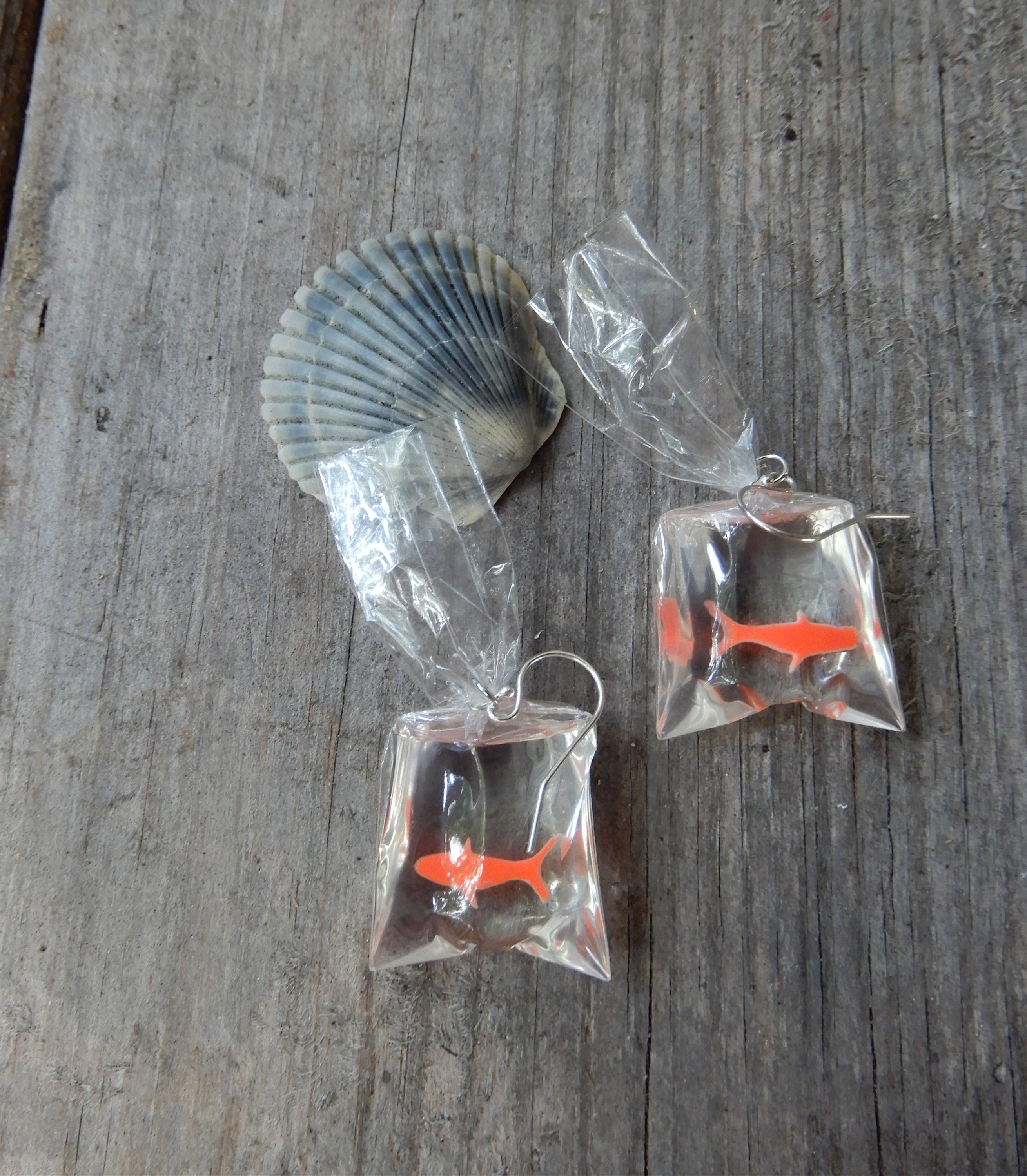 Fun Original Red Orange Coral Fish Goldfish Bag 925 Sterling | Etsy