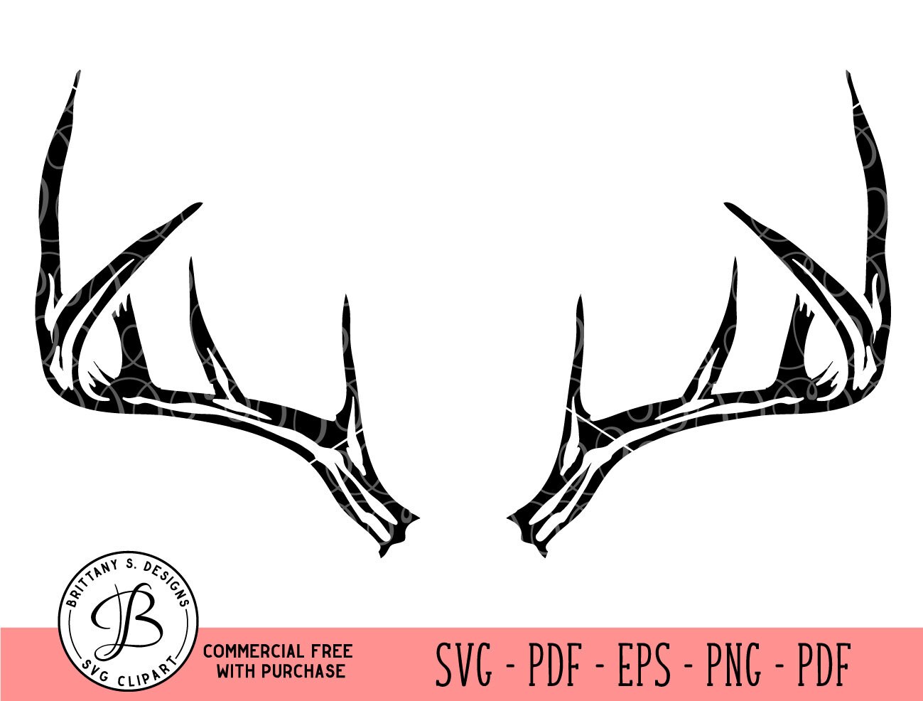 Antlers SVG Antler svg eps dxf png antler cut file reindeer | Etsy