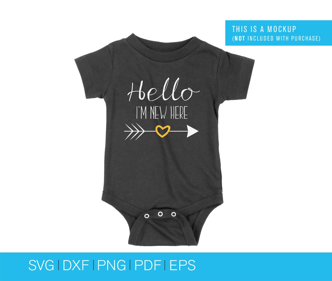 Hola Mundo SVG, Nuevo aquí SVG, Baby SVG, Baby cut files, Newborn svg ...