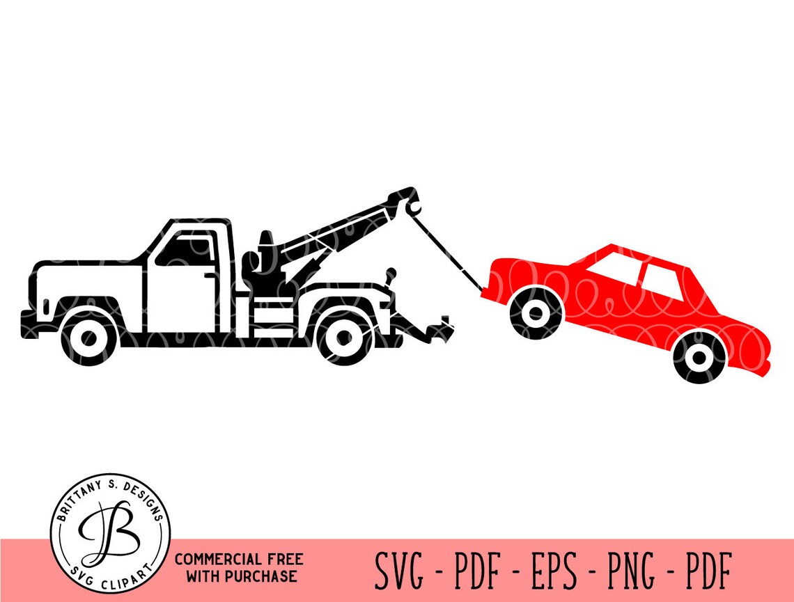 Tow Truck SVGTruck svg Towing svg Car svg Boy svg Truck | Etsy