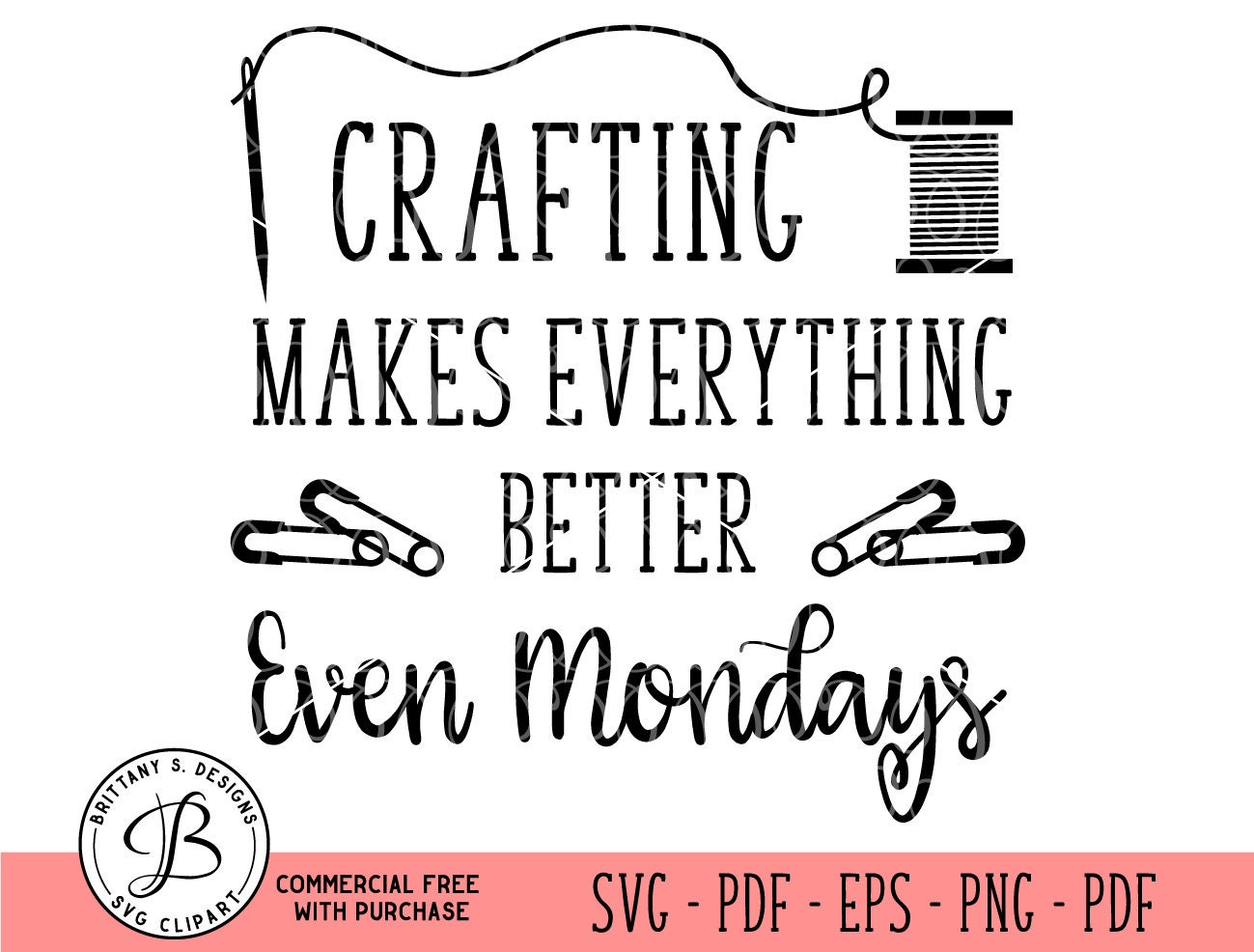 Crafting SVG Love Craft svg Mondays SVG Craft life svg | Etsy