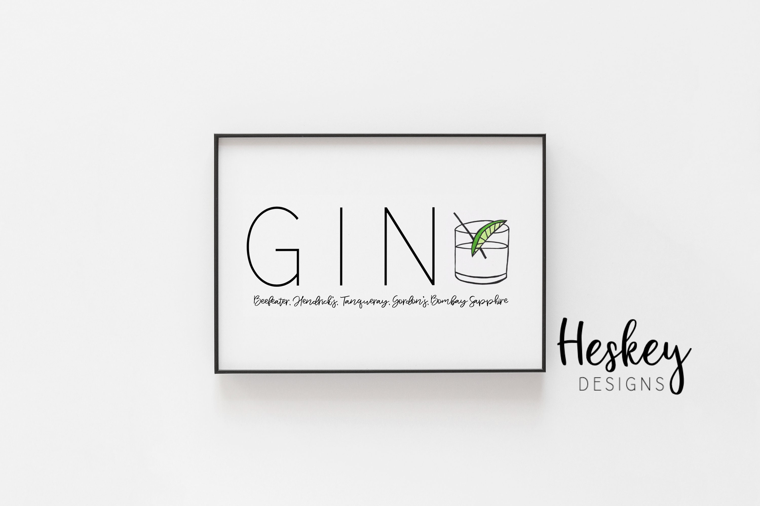 Gin Gifts Gin Sign Gin Print Gin Bar Gin Poster Gin - Etsy UK