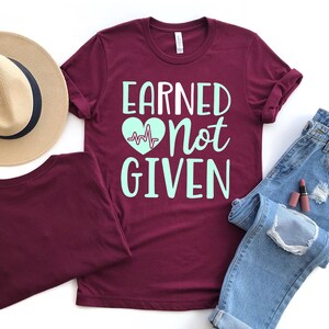 Nurse Gifts - Earned Not Given - Registered Nurse, RN - Nursing School ...