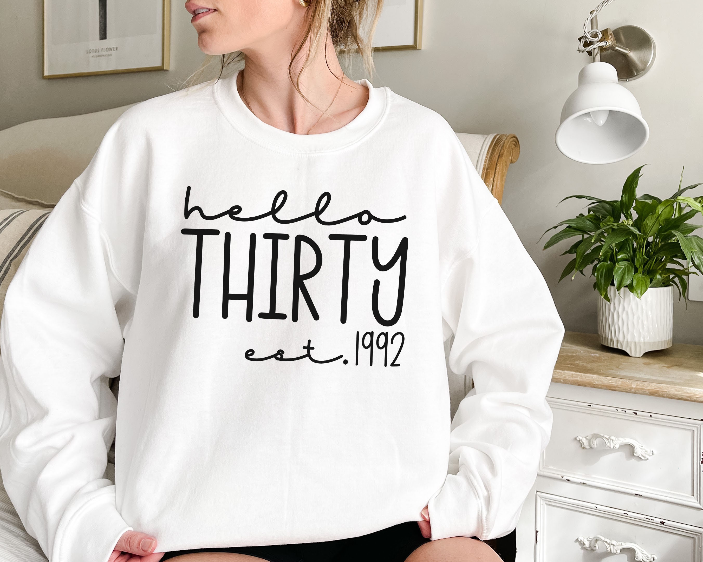 Hello 30 Hello Thirty Est 1992 30th Birthday Gift - Etsy UK