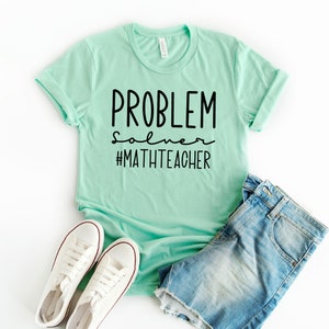 Math Teacher - Problem Solver #mathteacher - Mathematics - Teacher Gift ...