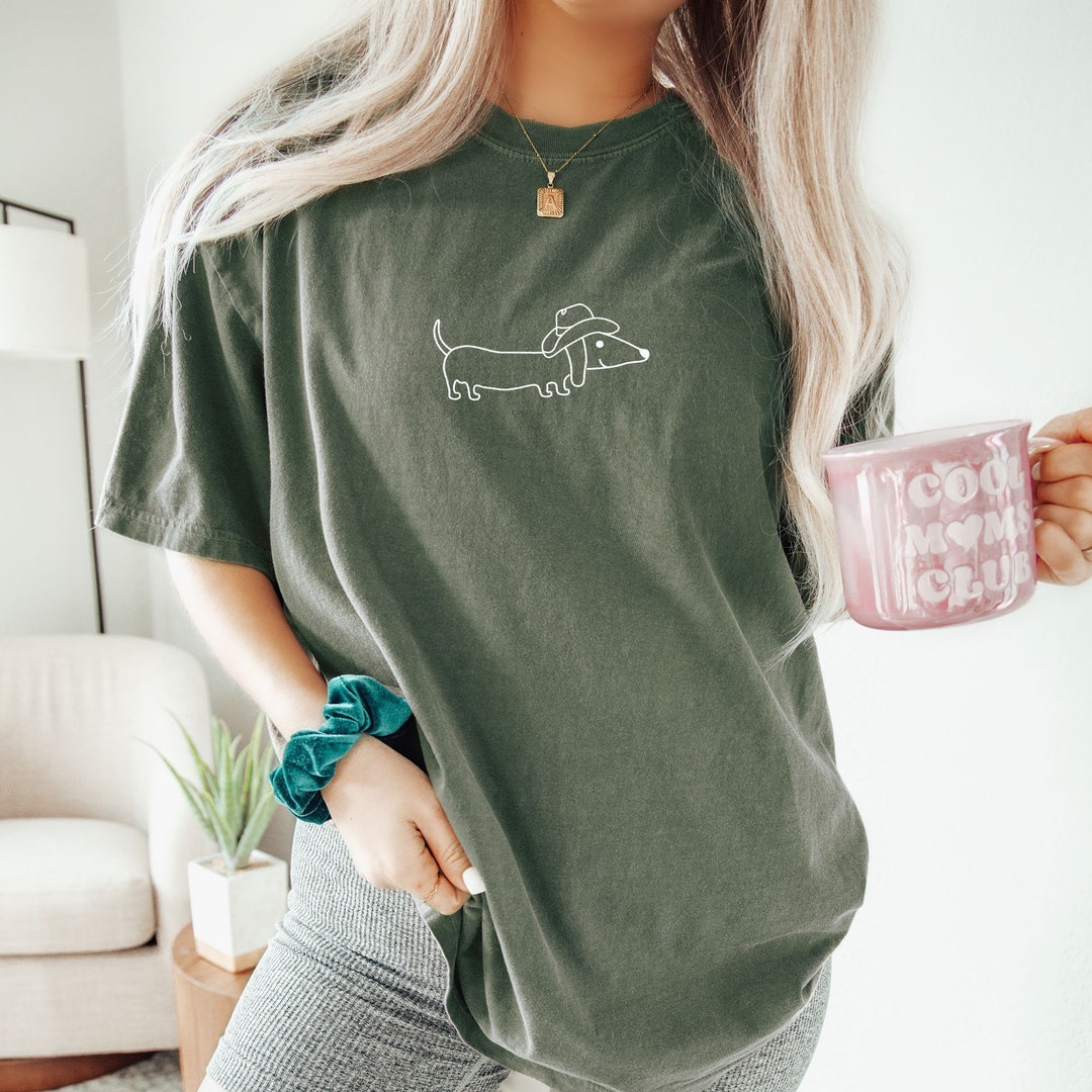 Comfort Colors® Cowboy Dachshund Shirt, Western Doxie Cowboy Hat ...