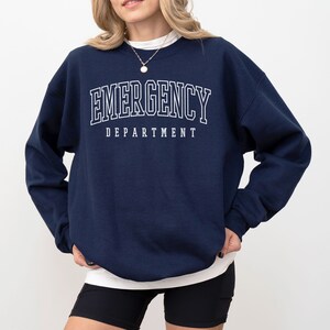 Emergency Department Sweatshirt, ED ER Nurse Life, Emergency Room ...