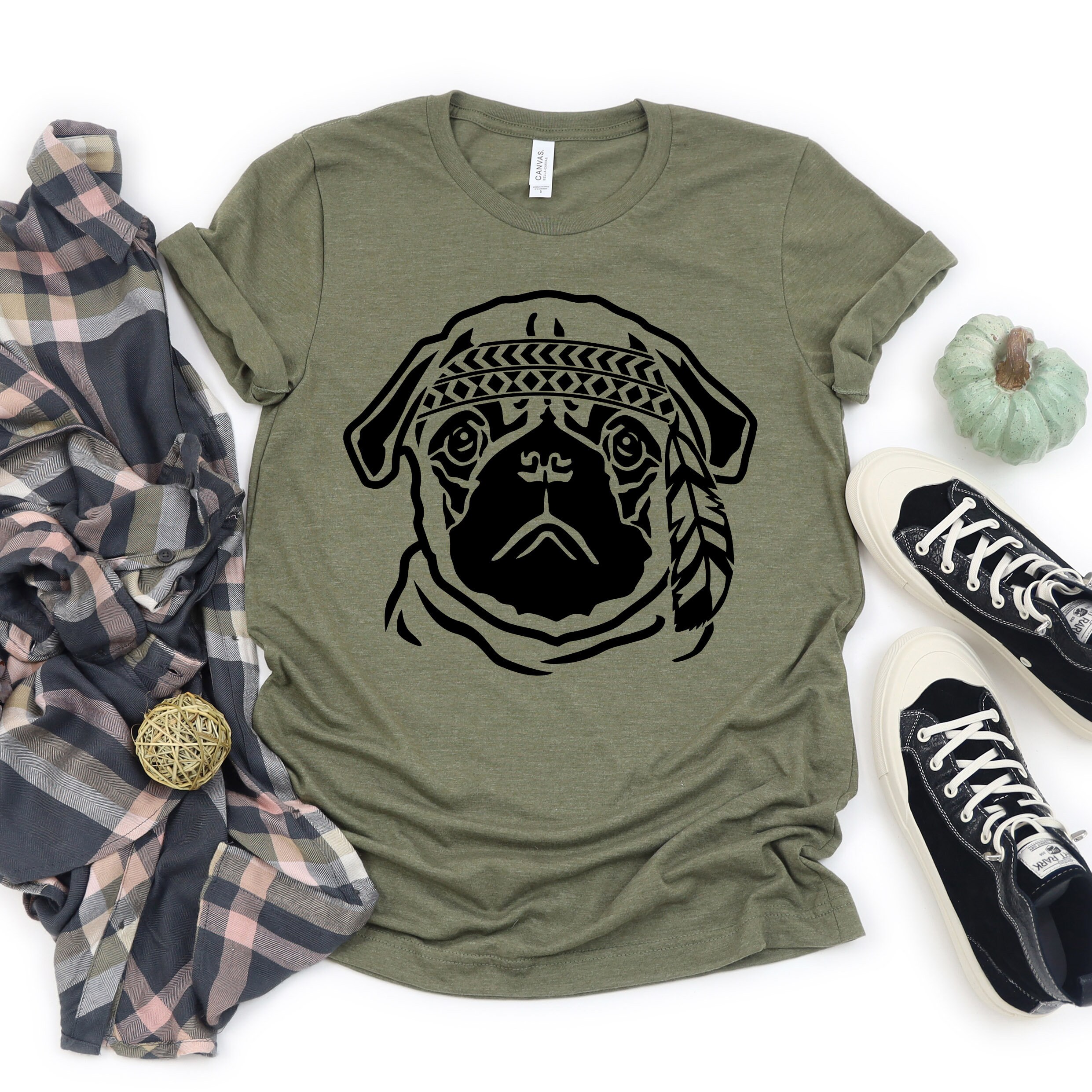 Hippie Shirt Hippy Pug Feather Shirts Tie Dye Festival | Etsy