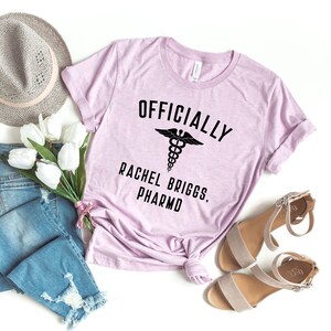 Pharmacist Gift - Officially Pharmd - Custom Credentials Shirt ...