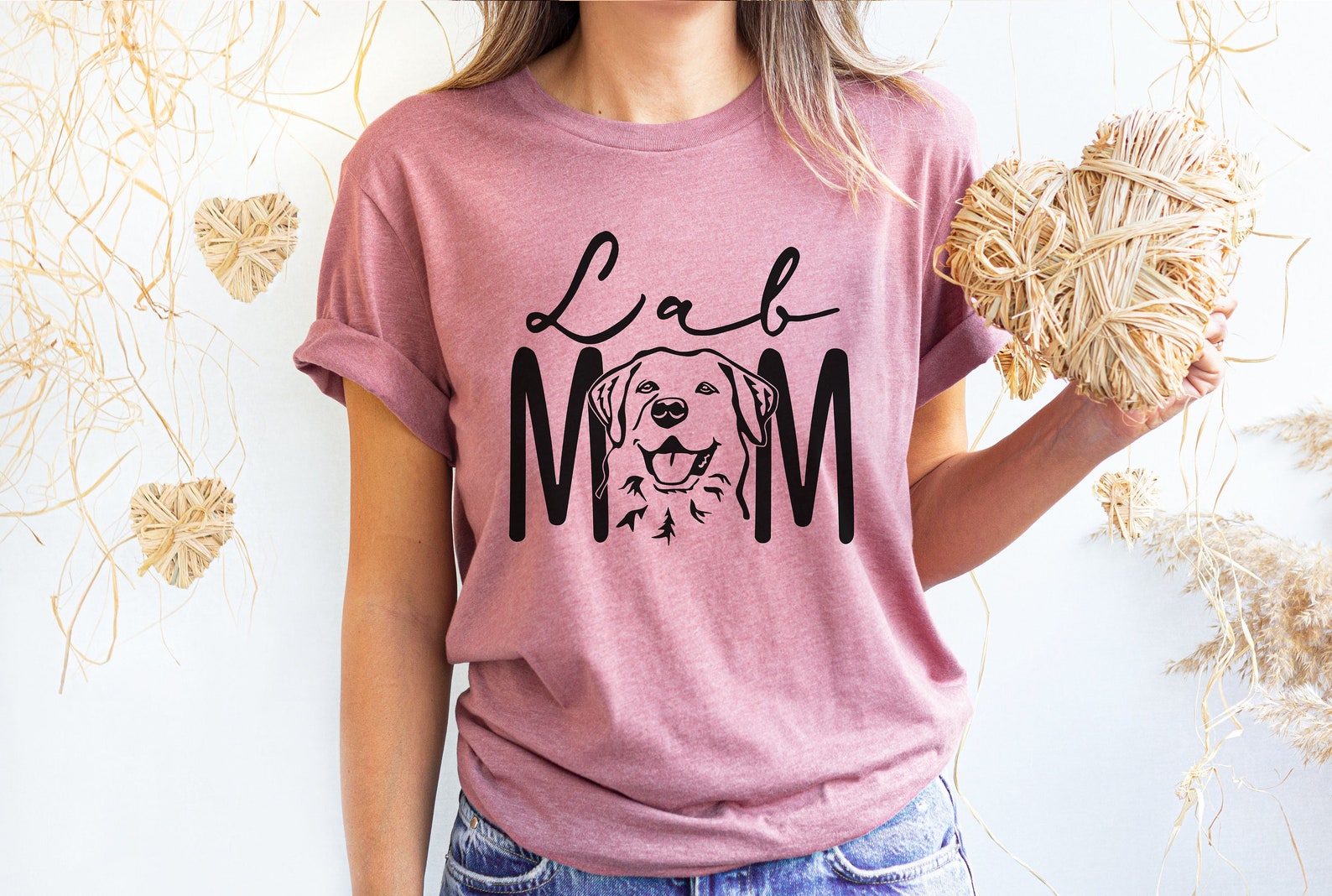 Lab Mom | Labrador Retriever | Custom Dog Mom Shirt | Black, Chocolate ...
