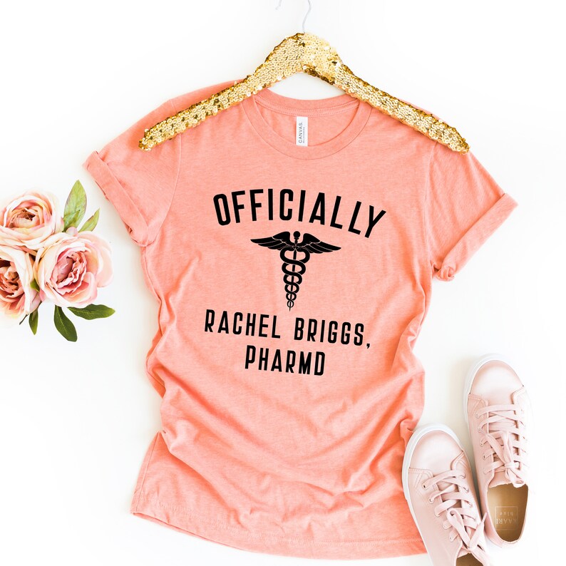 Pharmacist Gift - Officially Pharmd - Custom Credentials Shirt ...