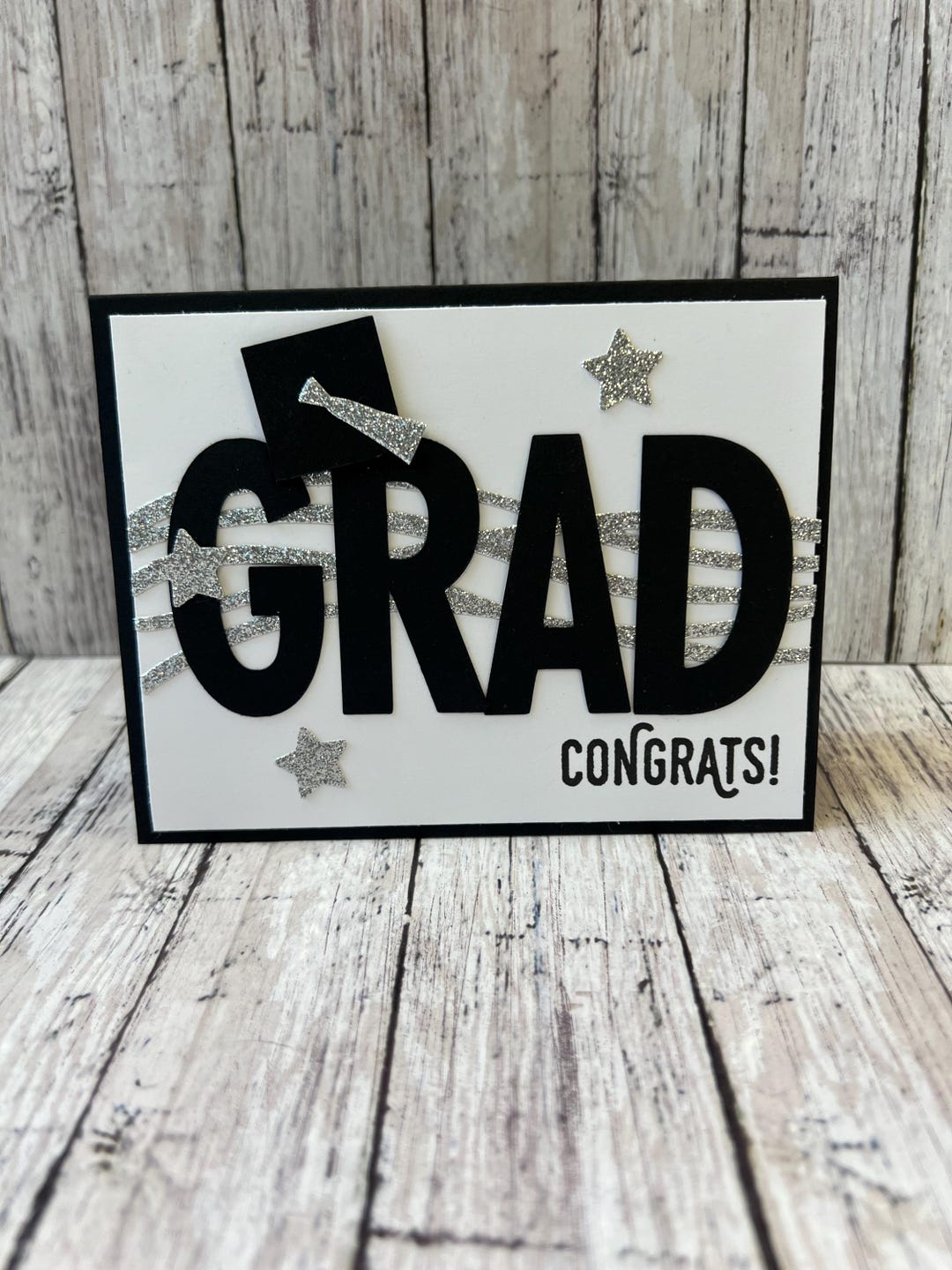 Grad Card, Cap Card, Congrats - Etsy