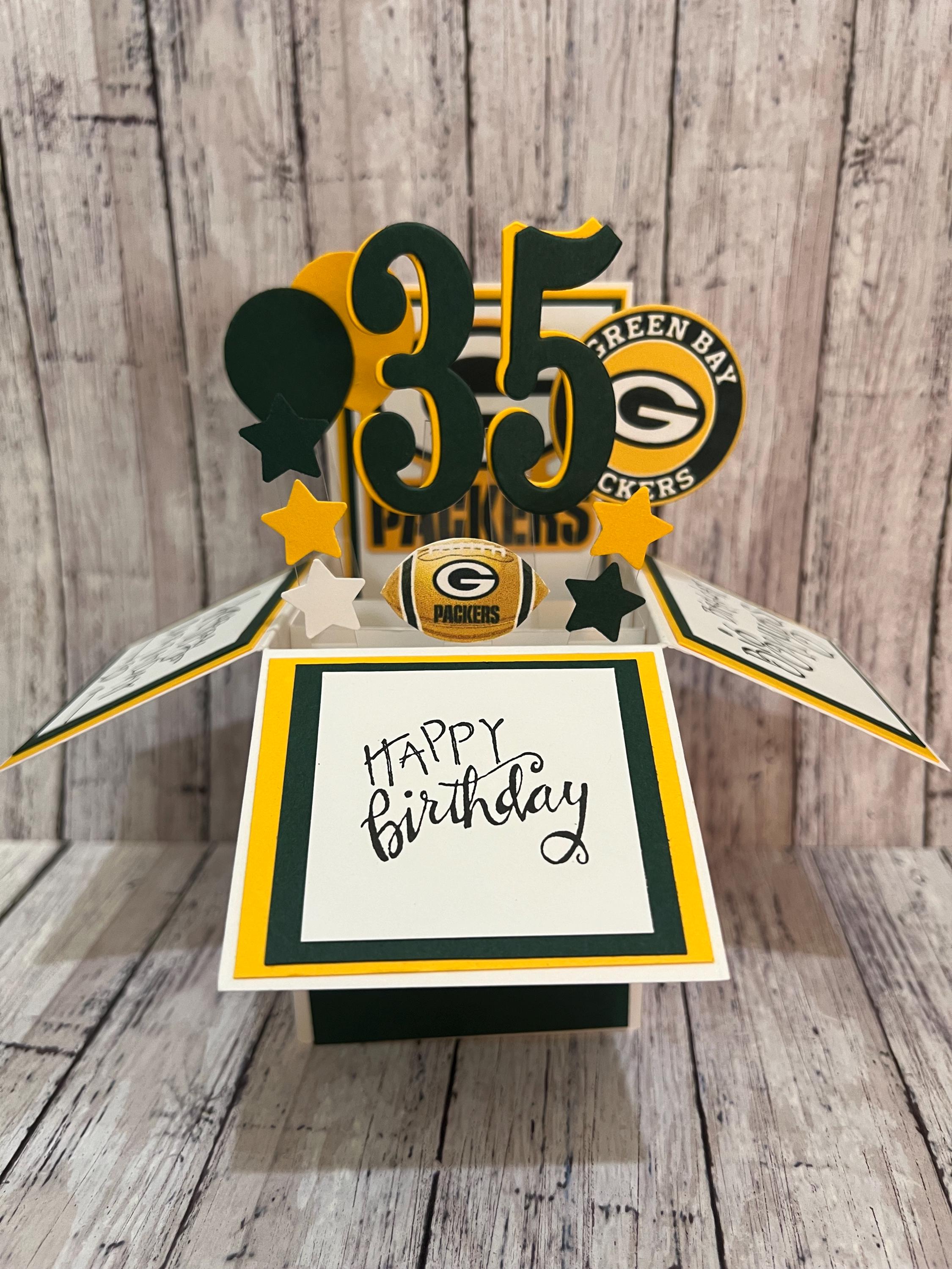 Football Theme Pop up Box Card: Sports Birthday Card, Sports Fan Gift ...