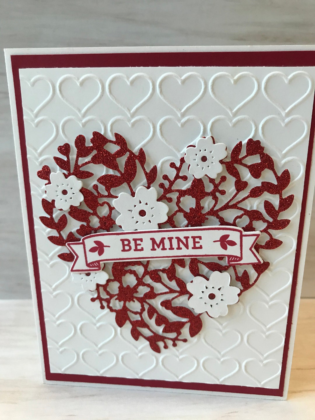 Heart Valentine’s Day Card, Greeting Card, Handmade Valentine’s Day ...
