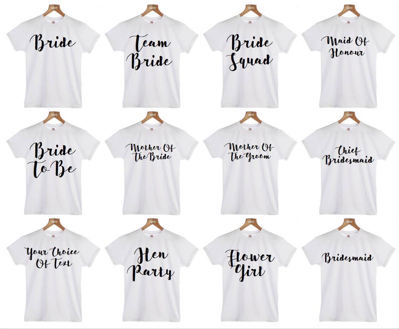 Hen Do T-shirt Bride's Tee Free When 4 or More - Etsy UK