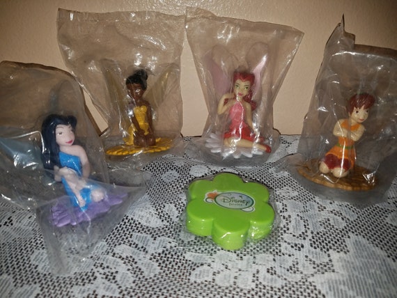 Decopac Cake Toppers 4 DISNEY FAIRIES & Toy Ink Stamper | Etsy