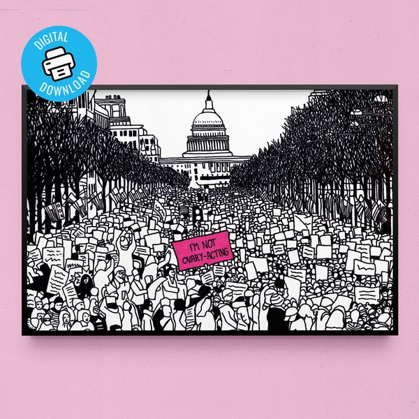 Womens Protest Digital Print - Etsy