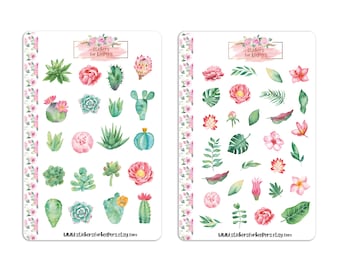 Cactus Stickers One Inch Round Seals - Etsy