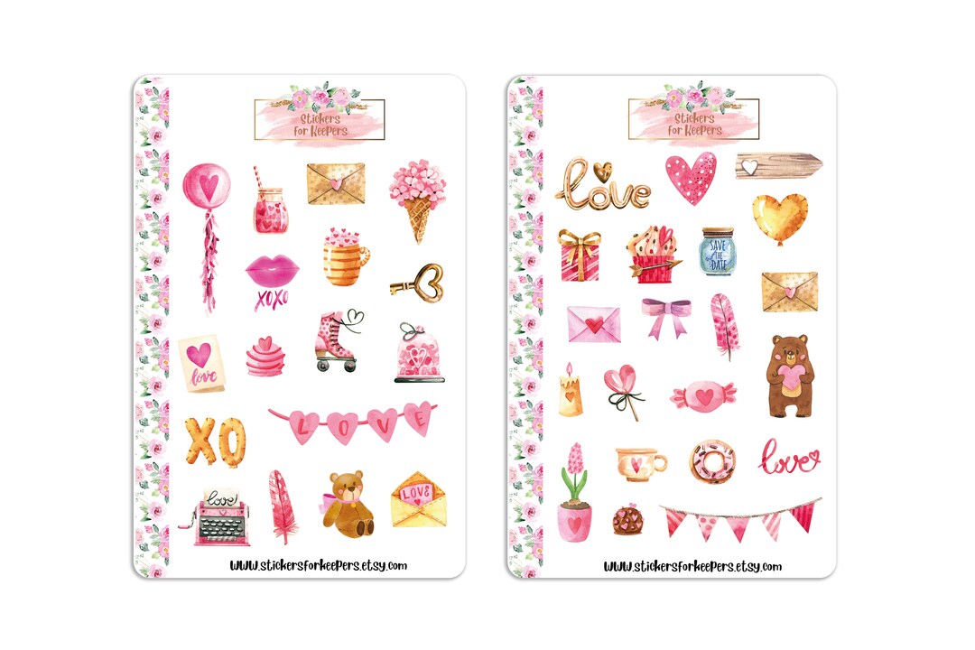 Stickers Saint-Valentin, Stickers Love, Stickers Bullet Journal ...
