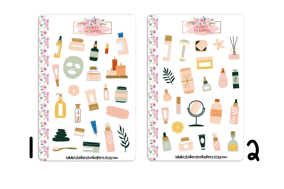 Self Care Stickers Beauty Stickers Skin Care Stickers - Etsy