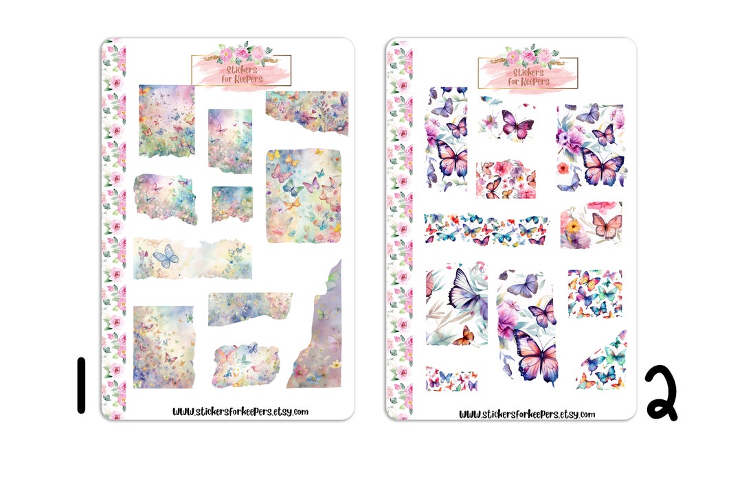 Ripped Paper Stickers, Journal Stickers, Junk Journal Stickers, Bullet ...