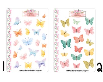 Butterfly Stickers One Inch Round Seals - Etsy