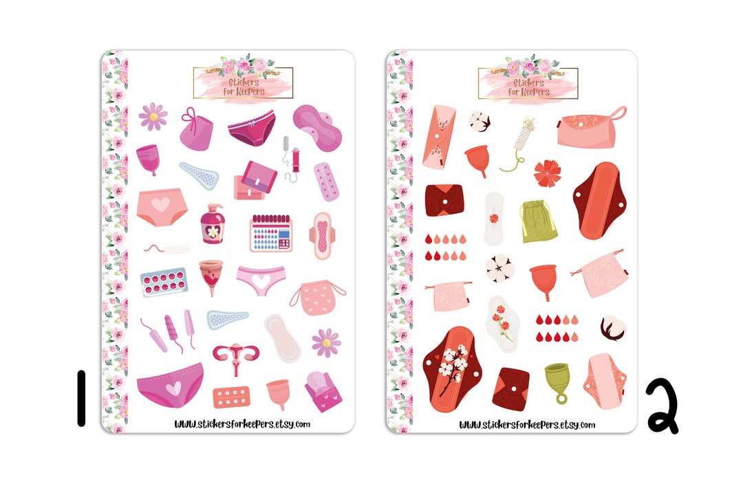 Period Stickers, Menstruation Stickers, Female Stickers, Women Stickers ...