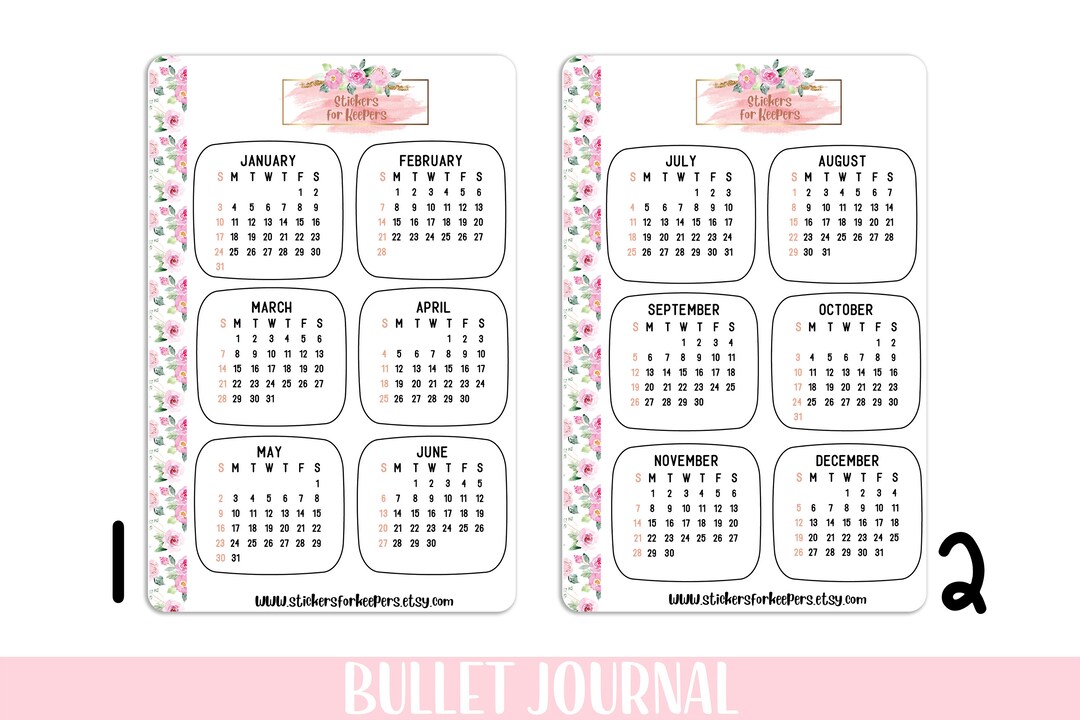 Bullet Journal Stickers Planner Stickers Bujo Stickers - Etsy