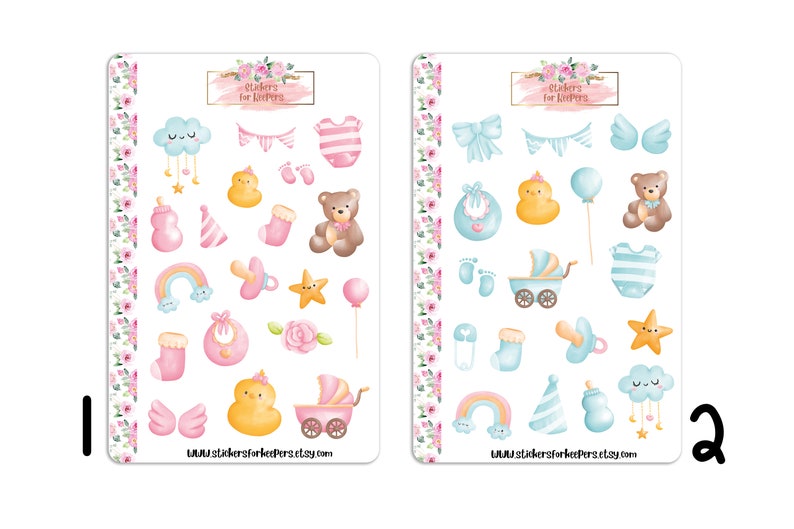 Baby Stickers Baby Girl Stickers Baby Boy Stickers Nursery - Etsy Ireland