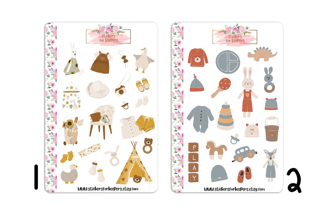 Baby Stickers, Baby Girl Stickers, Baby Boy Stickers, Nursery Stickers ...