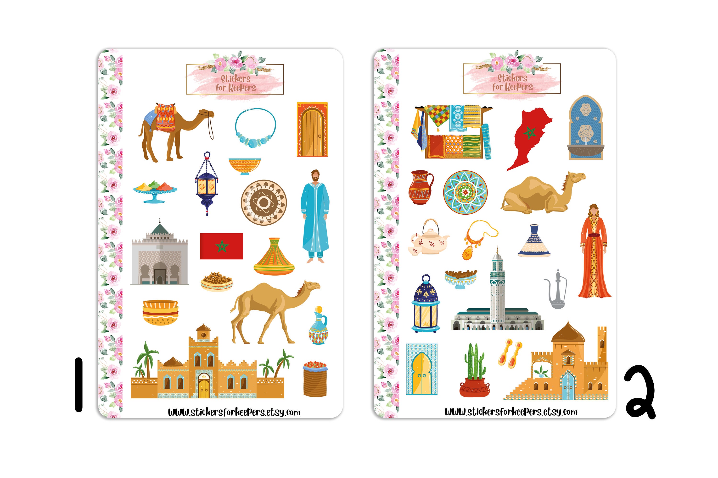 Morocco Stickers Rabat Stickers Travel Stickers Holidays - Etsy UK
