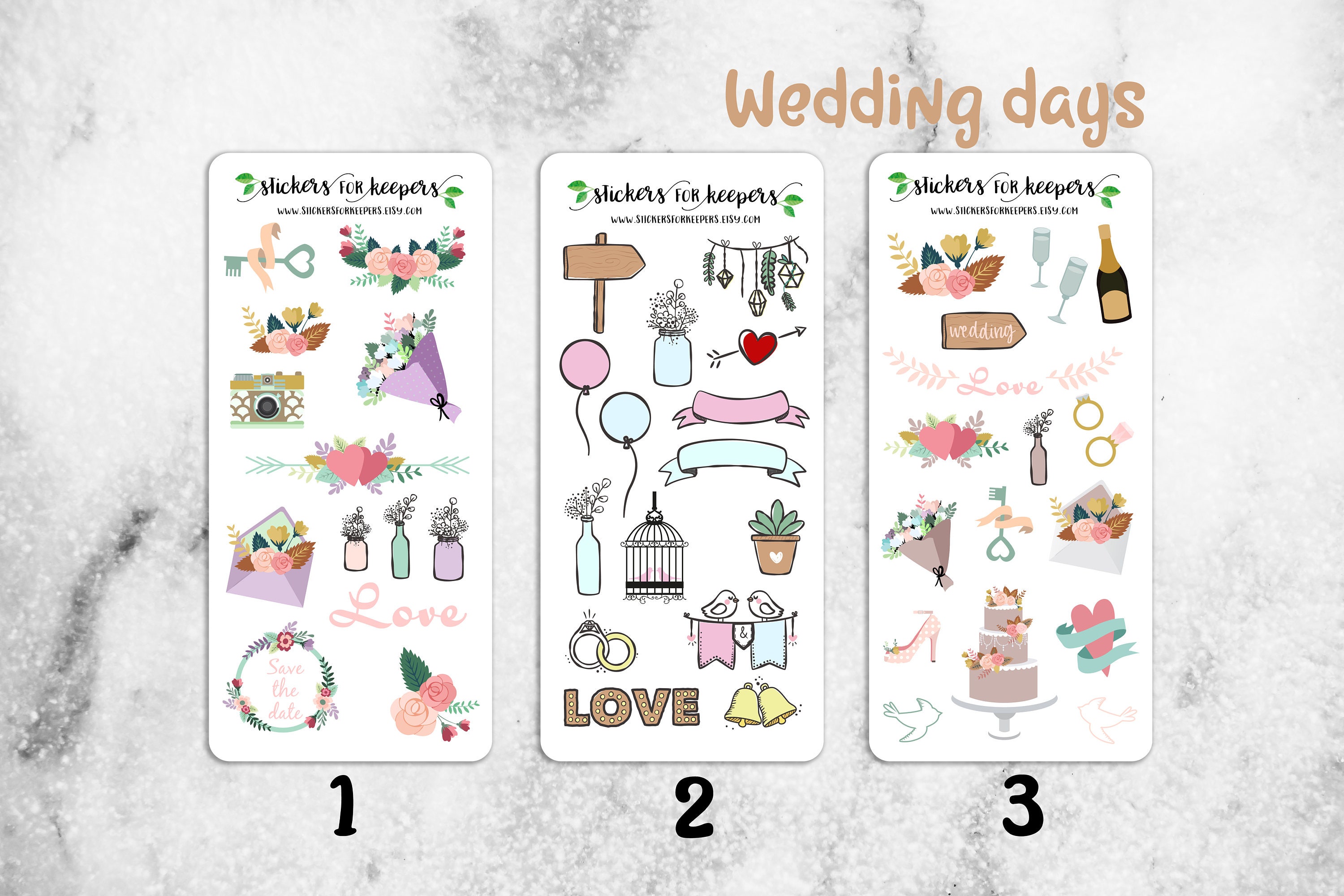 Wedding Stickers Bride Groom Stickers Decorative Stickers | Etsy