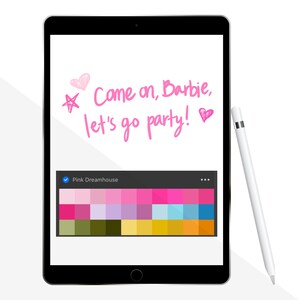 Pink Dreamhouse Color Palette, iPad Procreate Tools, Digital Download ...