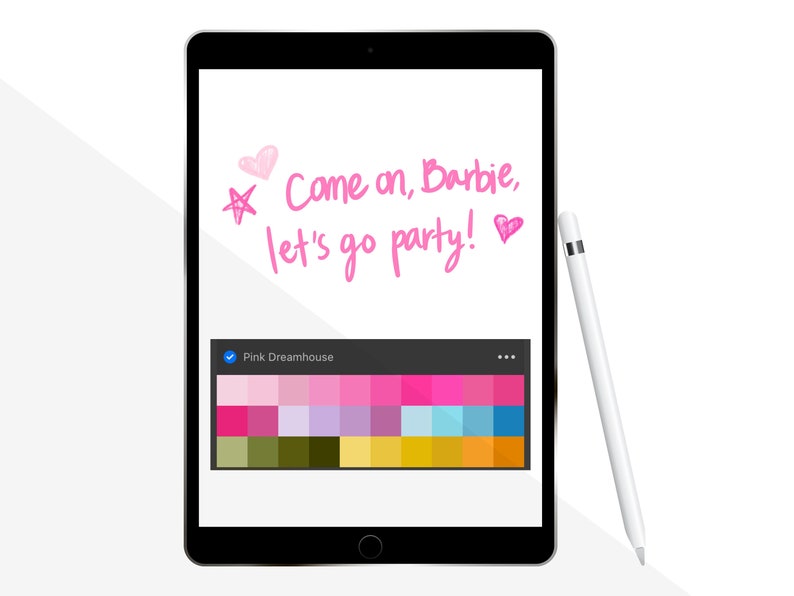 Pink Dreamhouse Color Palette, iPad Procreate Tools, Digital Download ...
