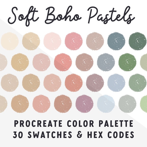 Boho Color Palette - Etsy