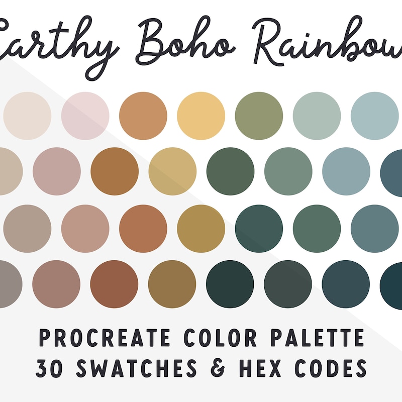 Earthy Color Palette - Etsy