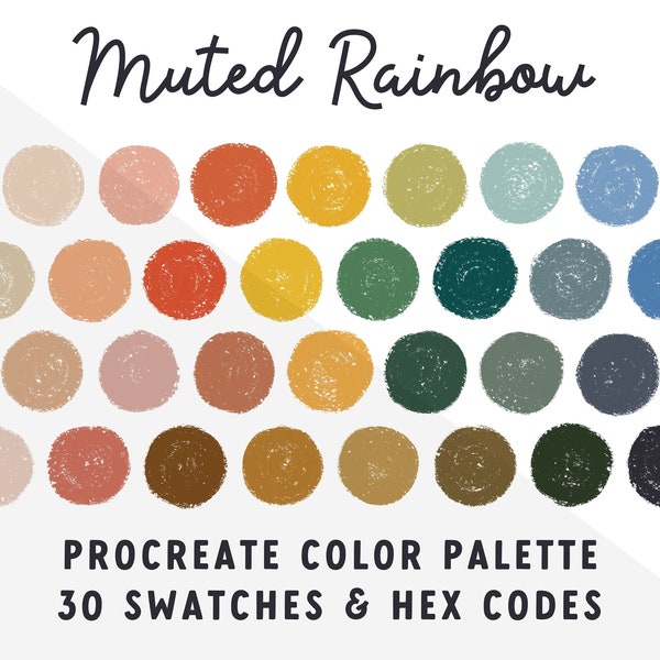 Muted Rainbow - Etsy